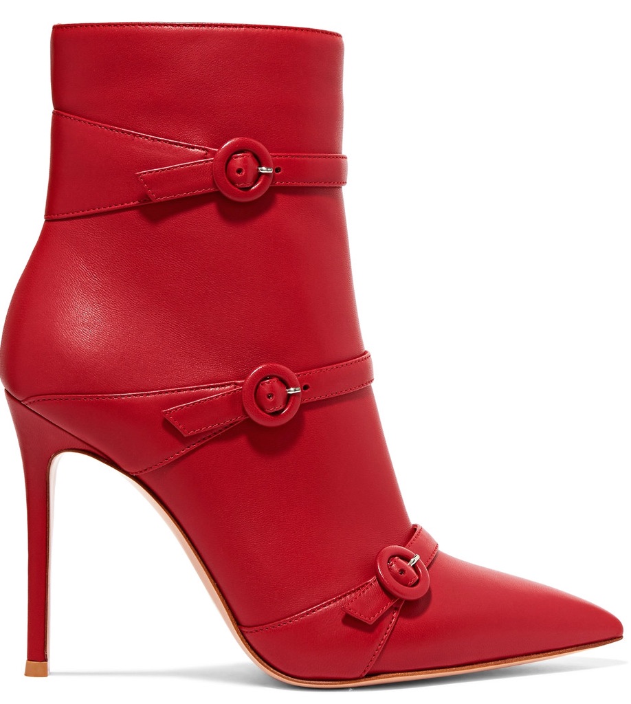 red ankle boots | Sandra‘s Closet