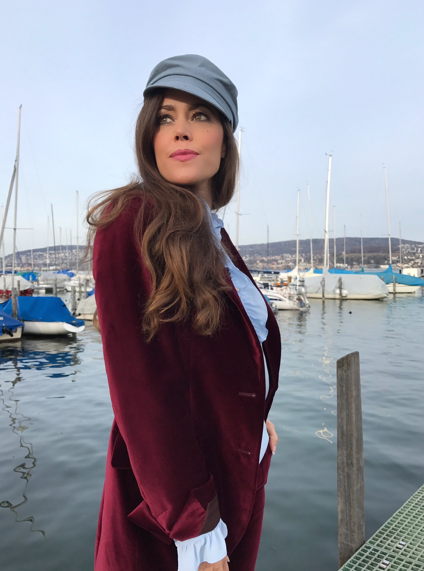 My Look: Burgundy & Blue | Sandra‘s Closet