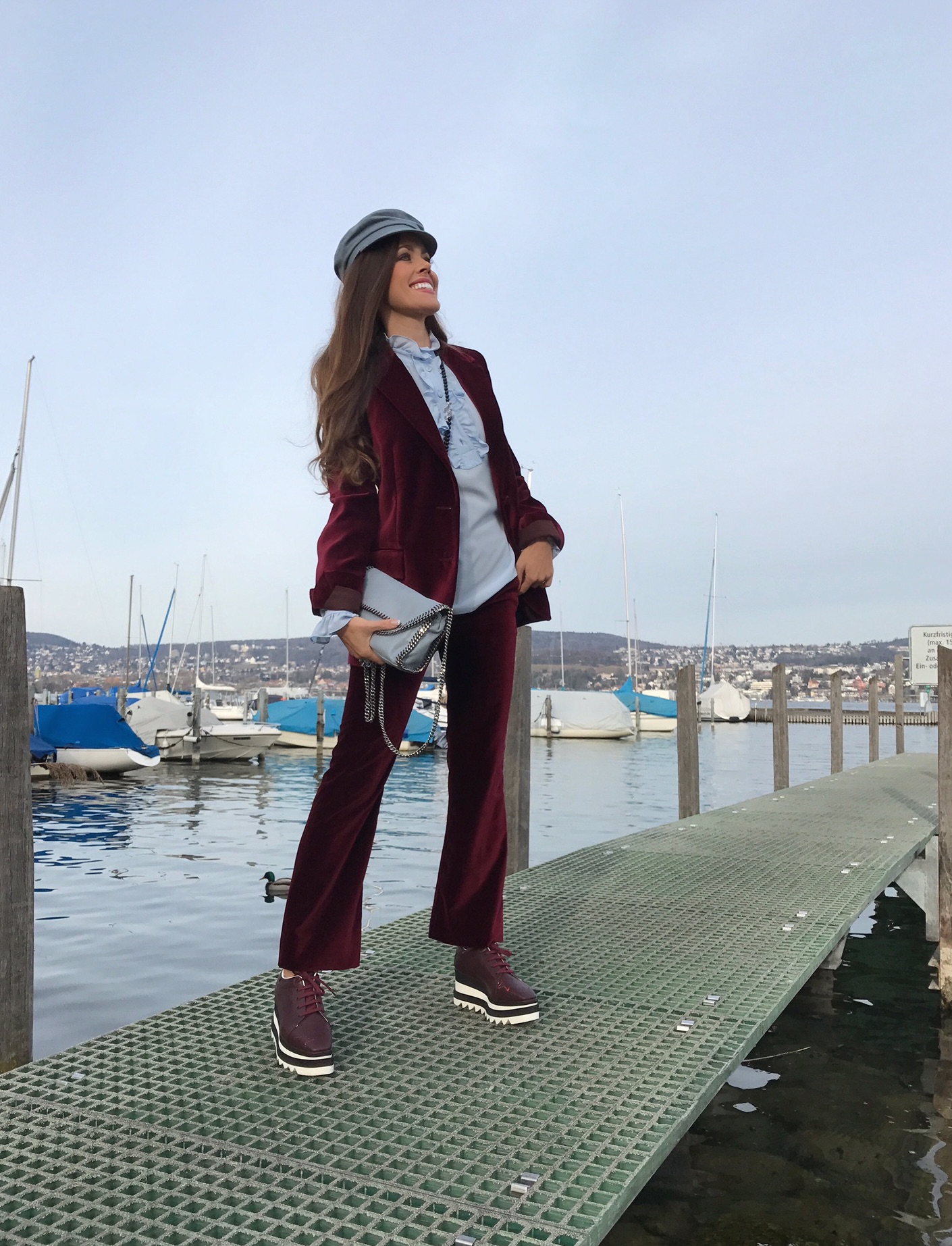 My Look: Burgundy & Blue | Sandra‘s Closet