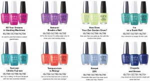 OPI Tokyo Spring 2019 Collection | Sandra‘s Closet