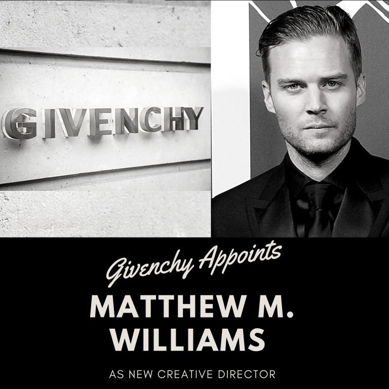 Givenchy Appoints Matthew M. Williams | Sandra‘s Closet