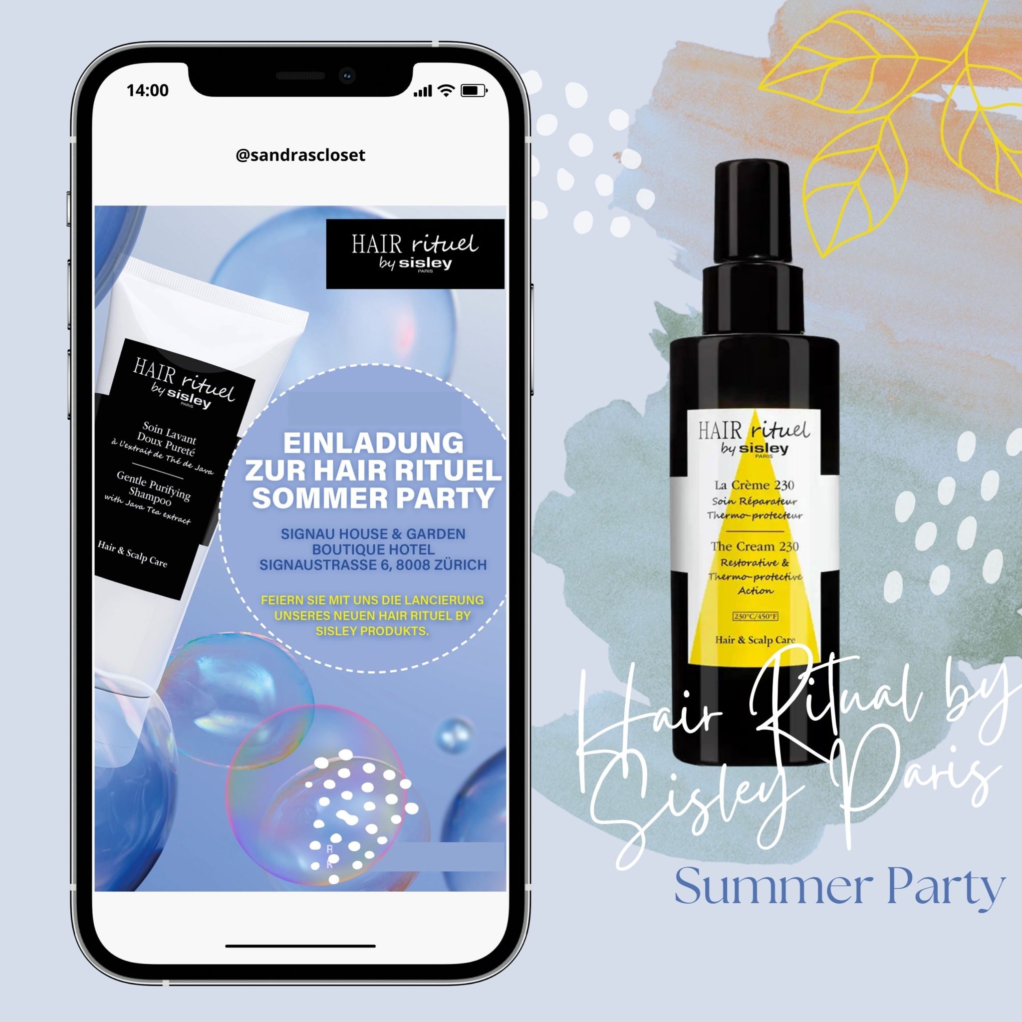 Hair Ritual by Sisley Paris Summer Party | Sandra‘s Closet