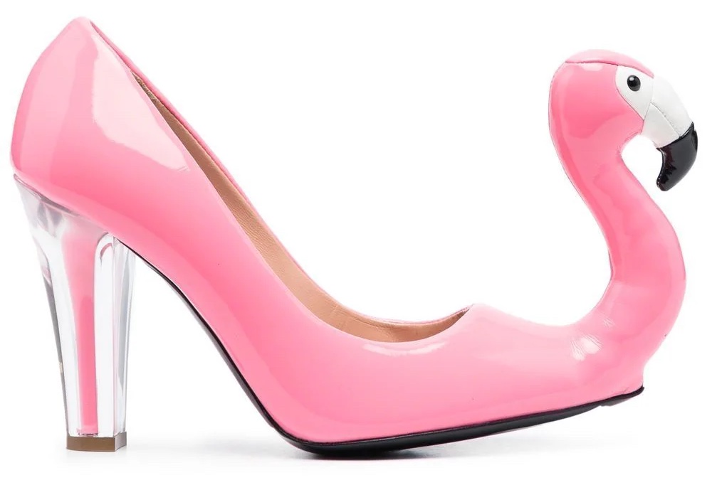 flamingo-detail 100mm pumps | Sandra‘s Closet
