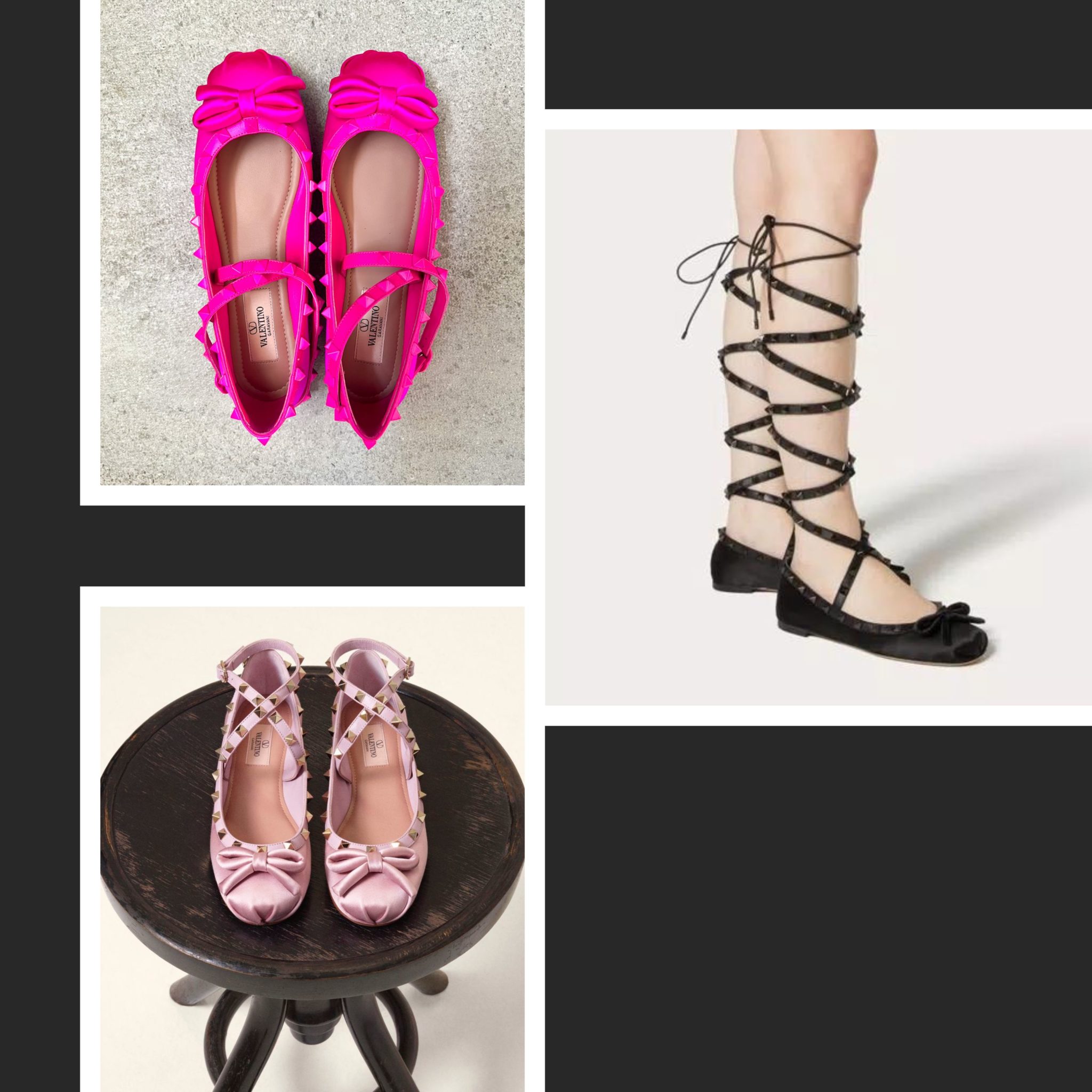Valentino New Rockstud Ballerinas | Sandra‘s Closet