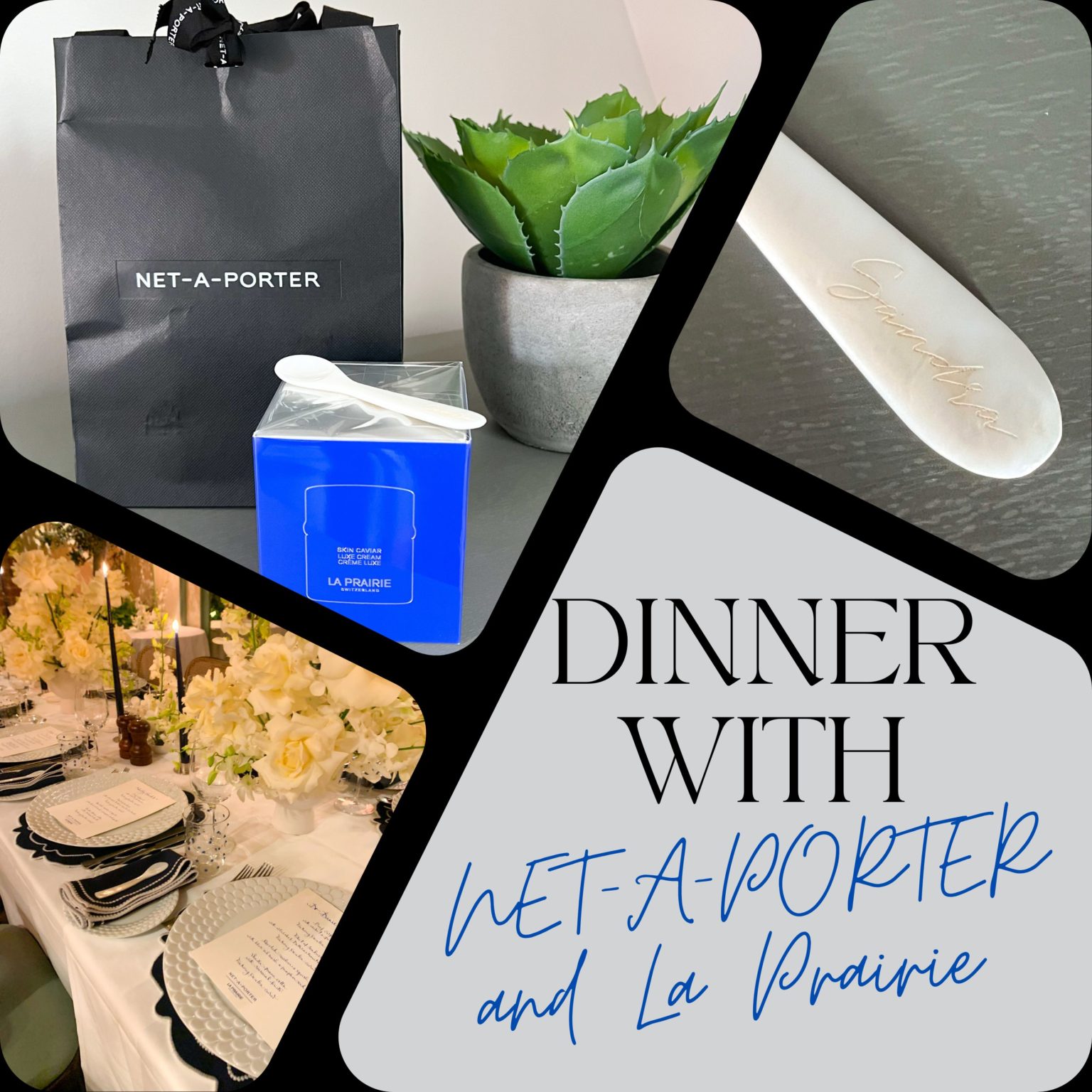 Dinner with NET-À-PORTER and La Prairie | Sandra‘s Closet